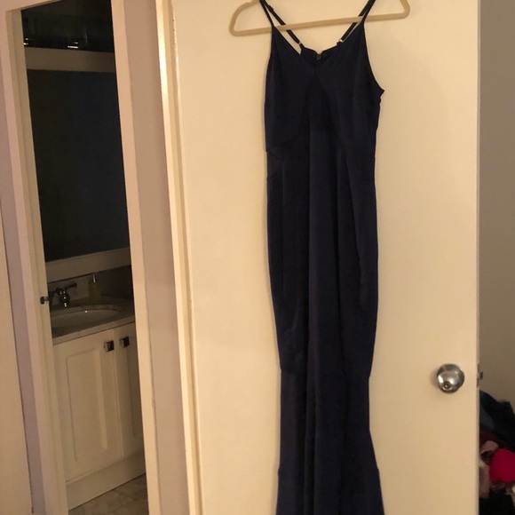 Dresses | Revolve Fame Partners Navy Blue Maxi Dress | Poshmark